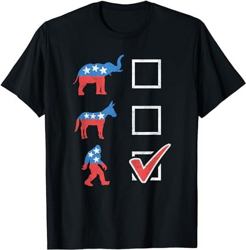Elect Sasquatch! Funny Vote for Bigfoot Political Joke Shirt - Walmart.com