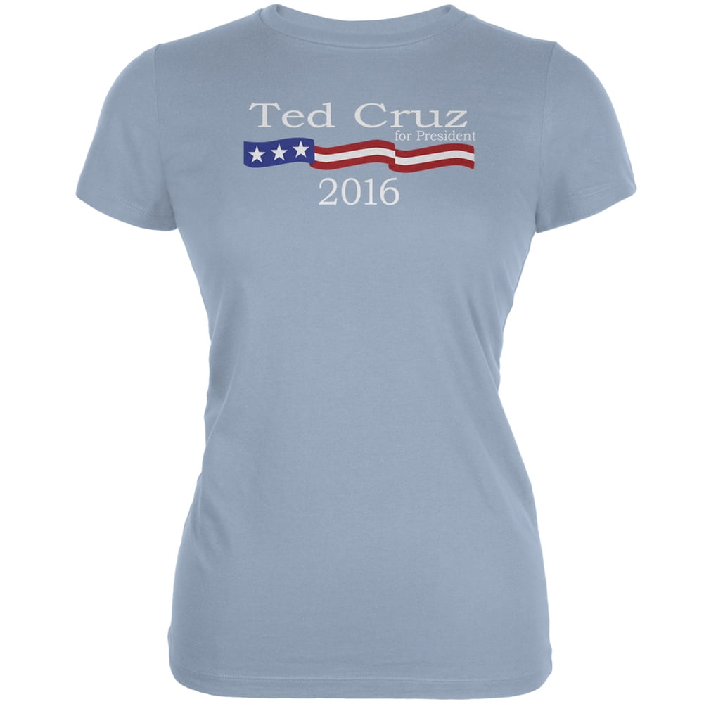 Election 2020 Ted Cruz Logo Light Blue Juniors Soft T-Shirt - 2X-Large ...
