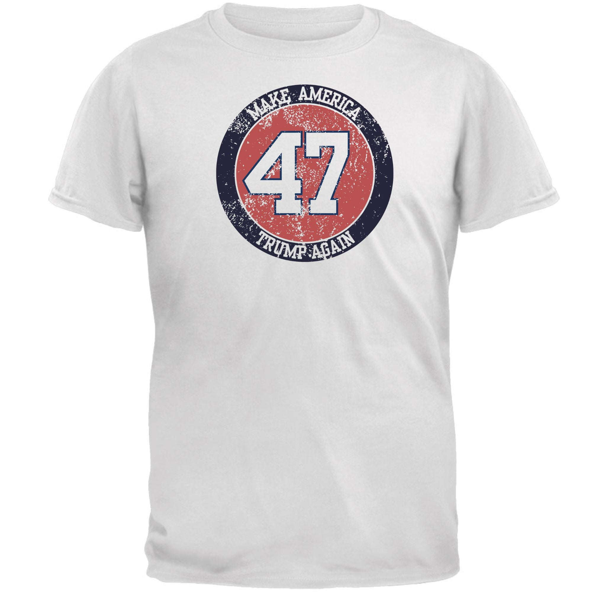 Election 2024 Donald Trump Distressed 47 Circle Mens T Shirt - Walmart.com