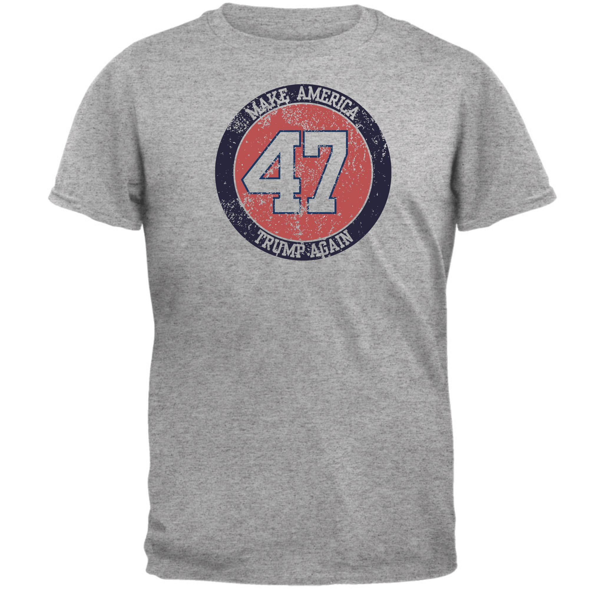 Election 2024 Donald Trump Distressed 47 Circle Mens T Shirt - Walmart.com