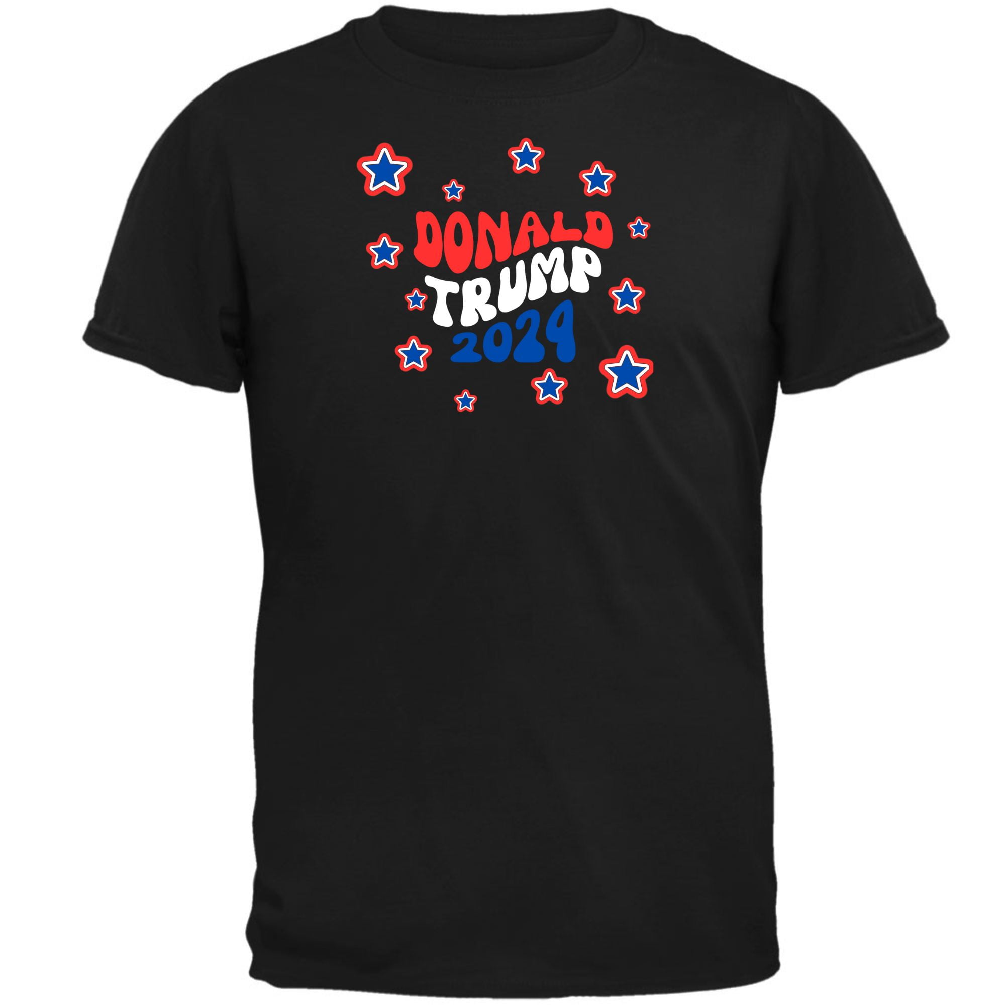 Election 2024 Donald Trump Patriotic Groovy Stars Mens T Shirt ...