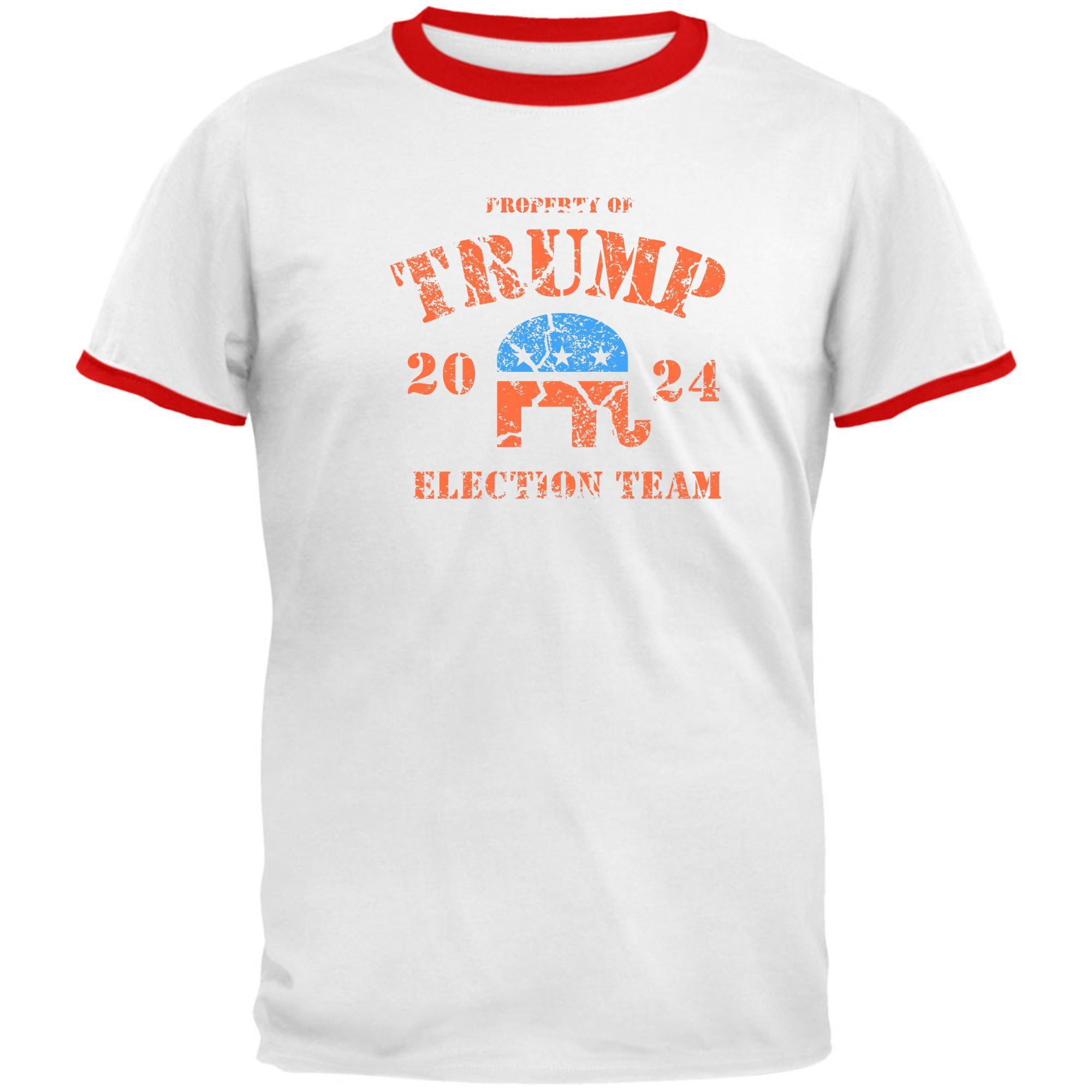 Election 2024 Donald Trump Property of Election Team Mens Ringer T ...