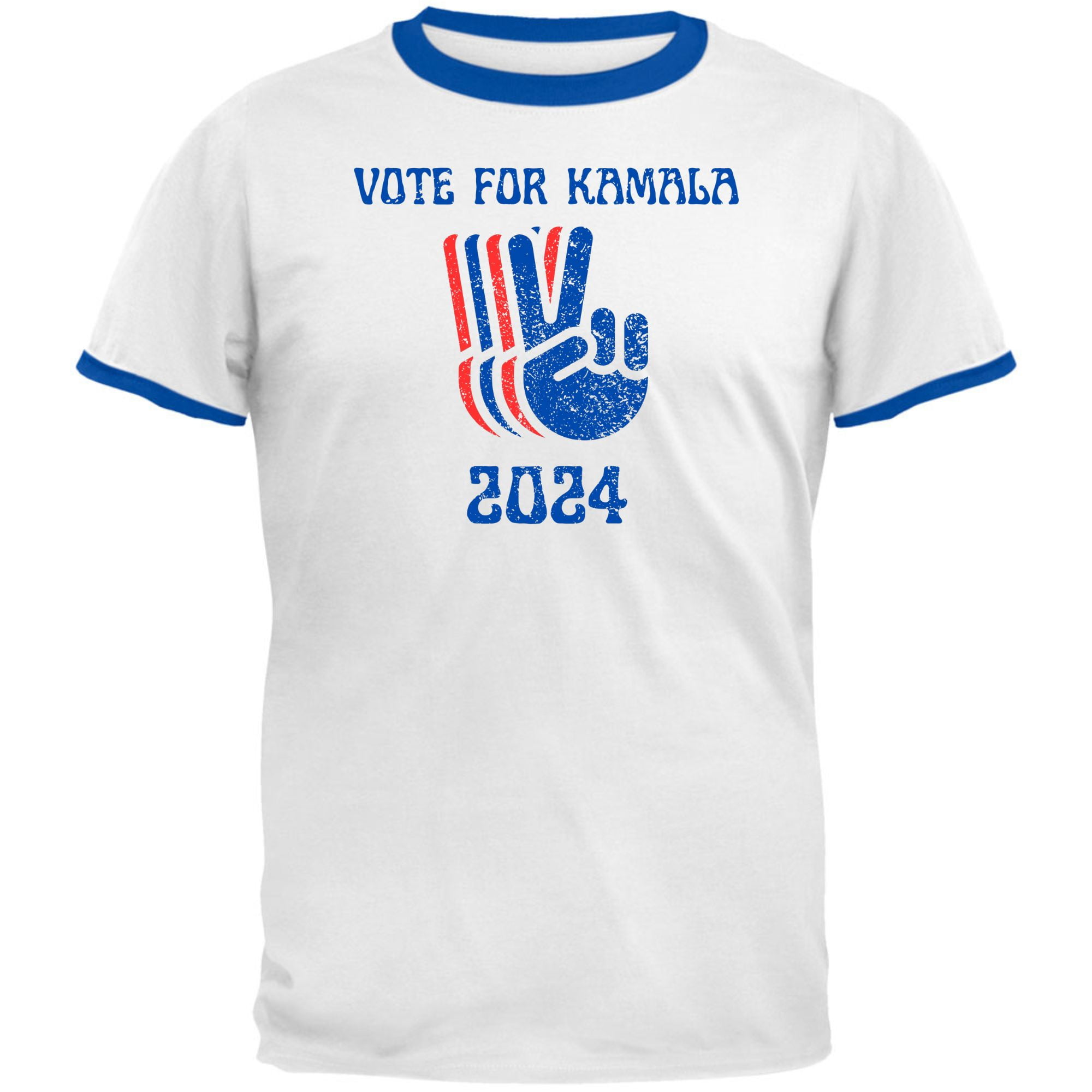 Election 2024 Kamala Harris Patriotic Peace Hands Vote For Kamala Mens ...