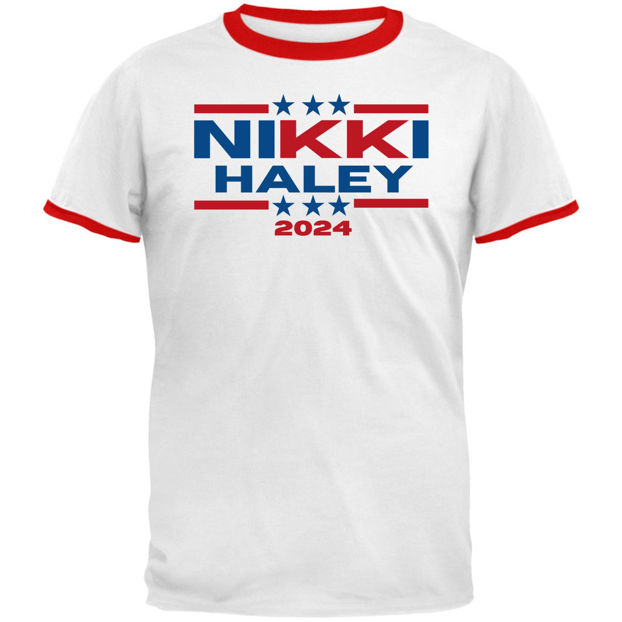 Election 2024 Nikki Haley 2024 Triple Stars Mens Ringer T Shirt ...