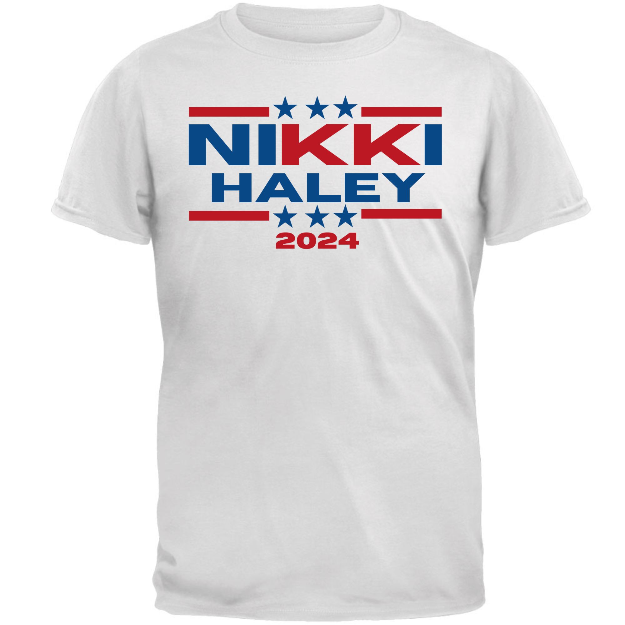 Election 2024 Nikki Haley 2024 Triple Stars Mens T Shirt - Walmart.com