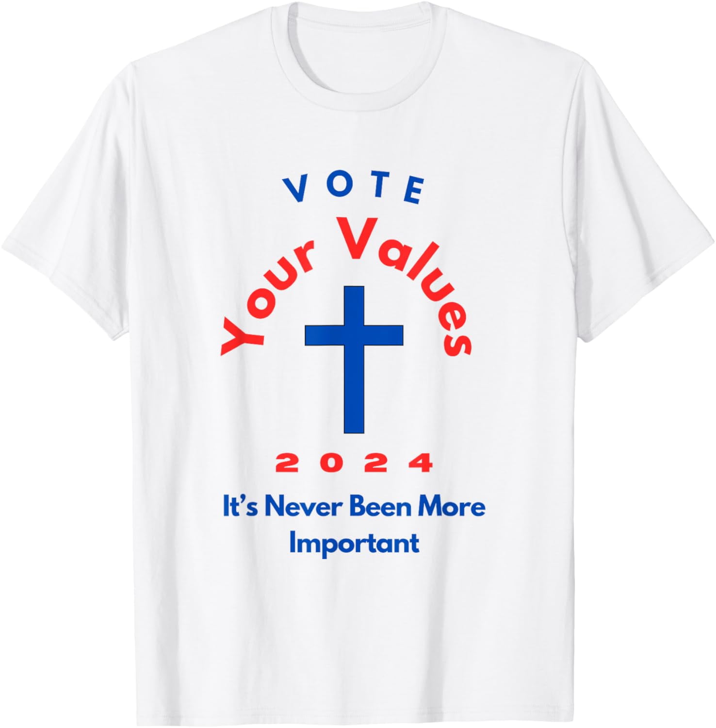 Election 2024 Patriotic Vote Your Values T-Shirt - Walmart.com