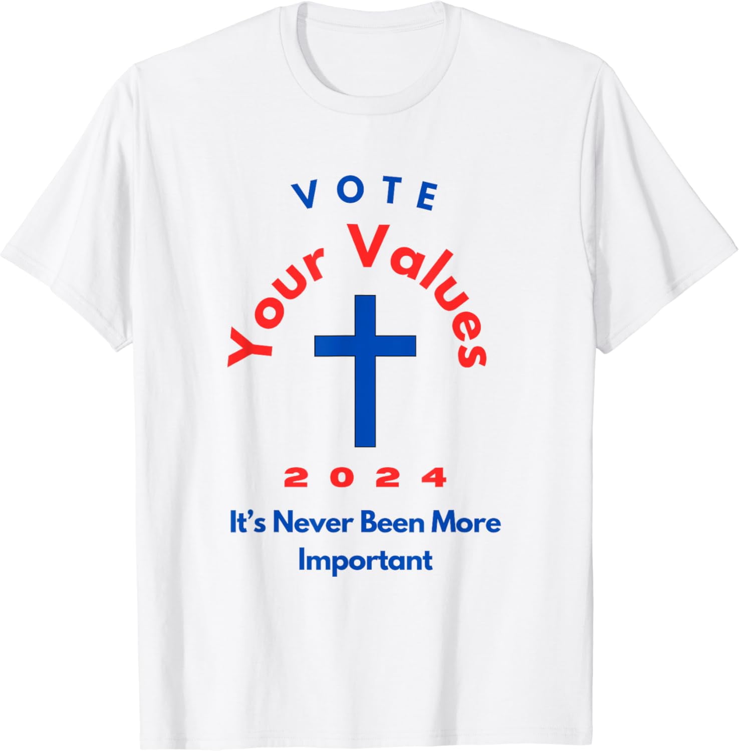 Election 2024 Patriotic Vote Your Values T-Shirt - Walmart.com