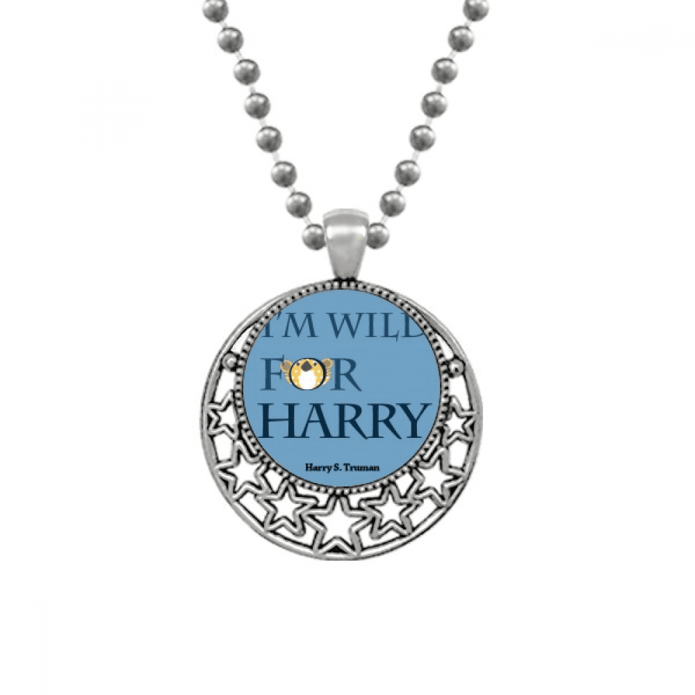 Election Slogan Election Candidate Necklaces Pendant Retro Moon Stars ...