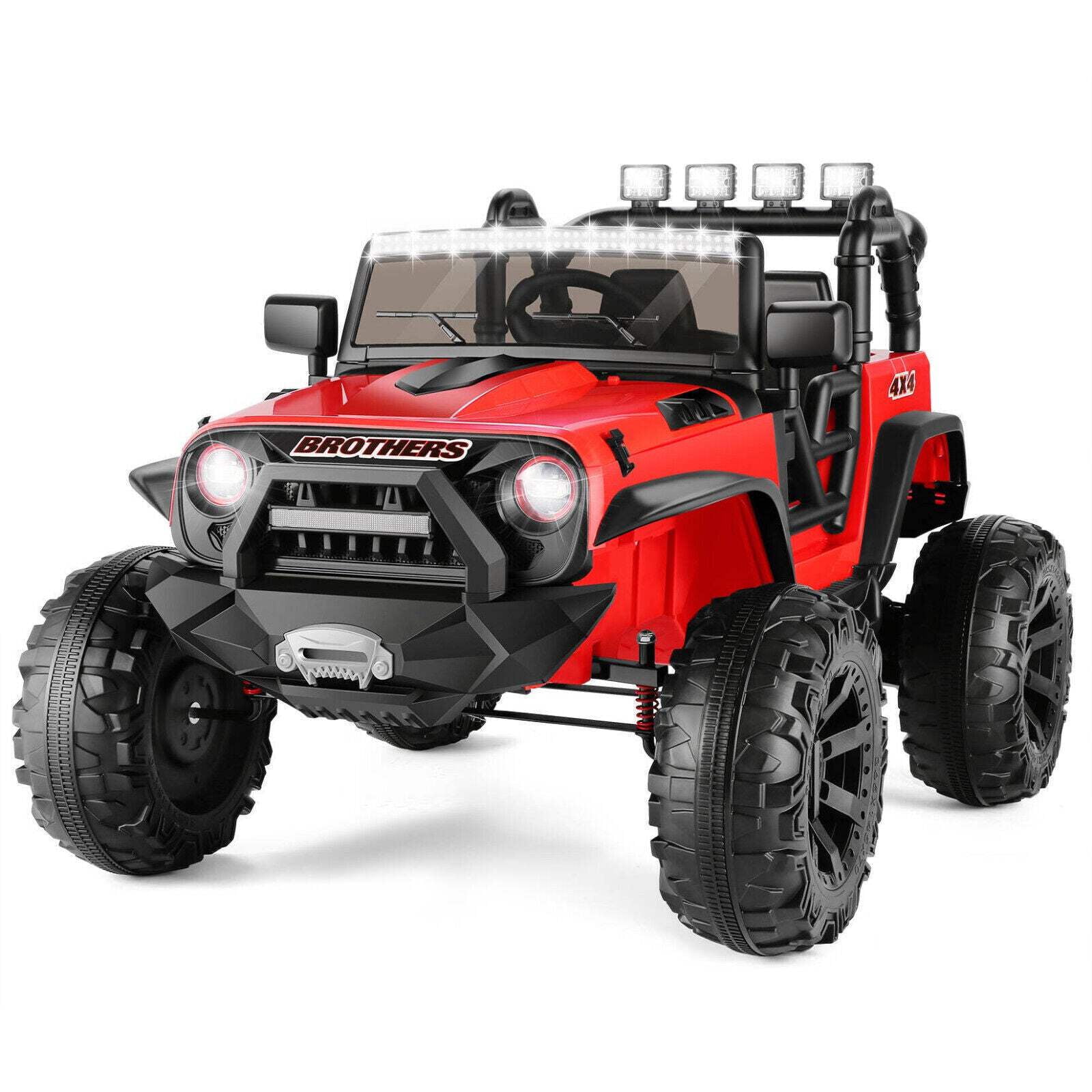 Electric 2-Seater Jeep for Kids with 400W Motor and LED Lights - 24V ...
