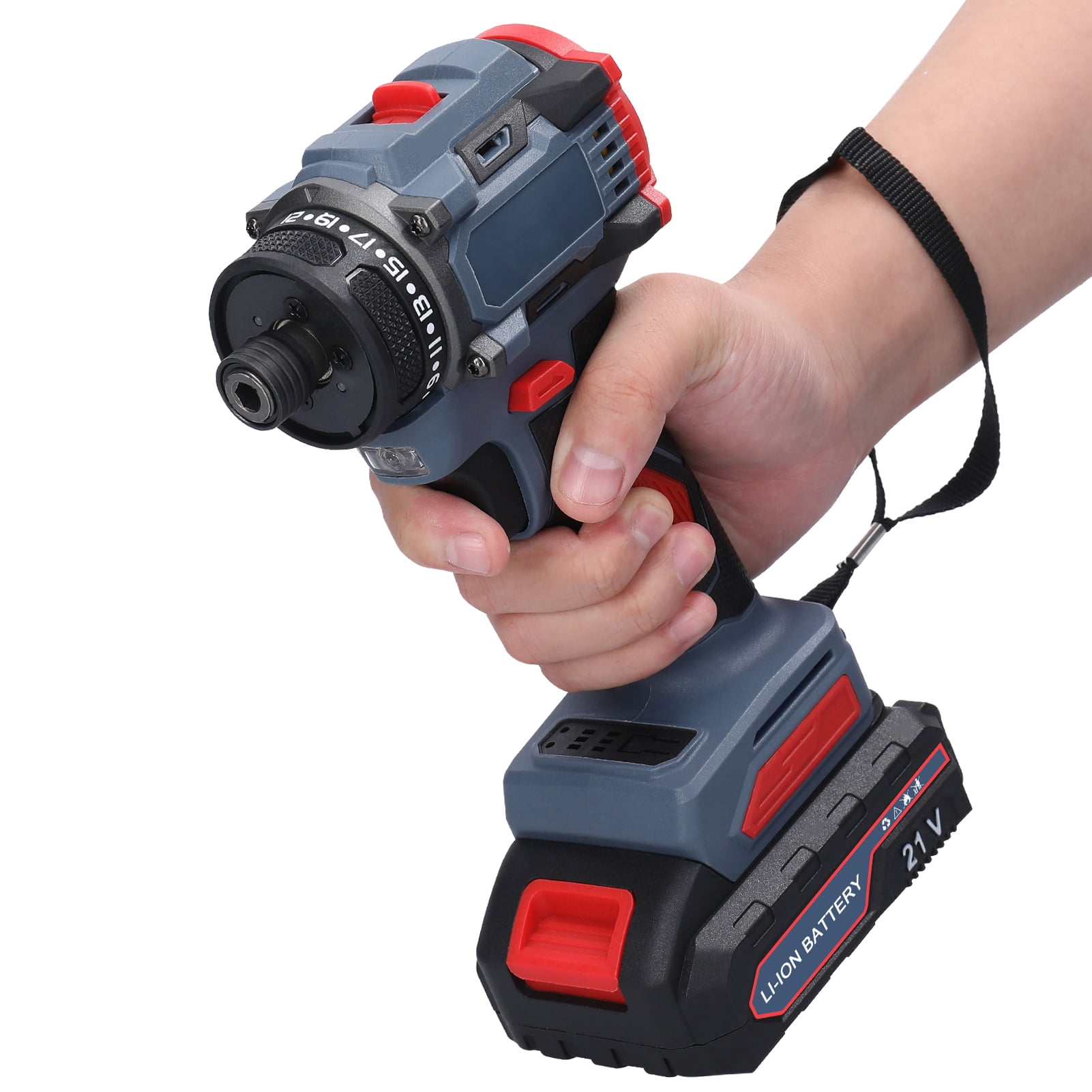 Electric 21V Multi-function Electric Screwdriver 55Nm Brushless Motor Practical Screw Driver For ...