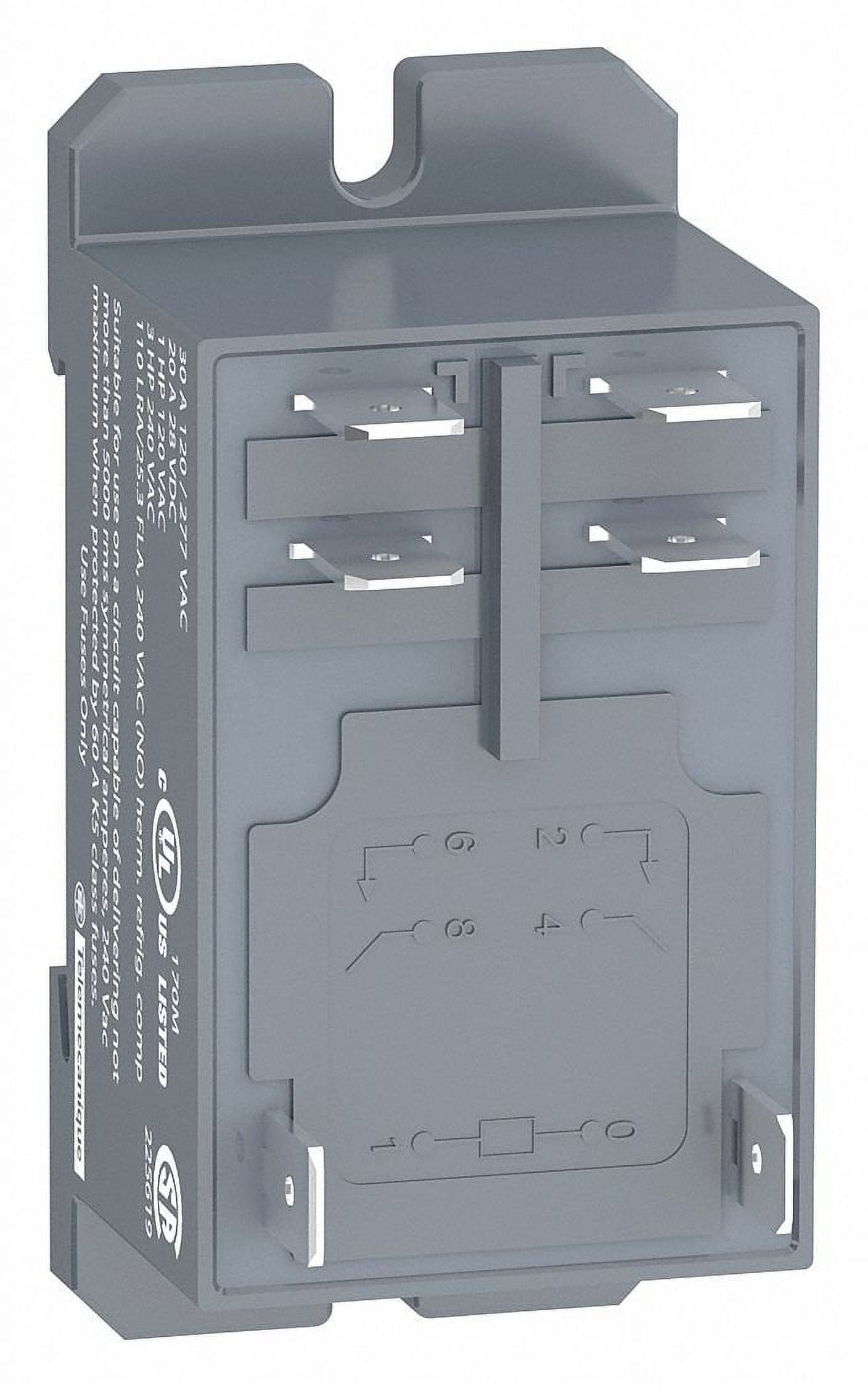 Electric 230V, 6-Pin Bottom , Din Rail Enclosed Power Relay; Electrical ...