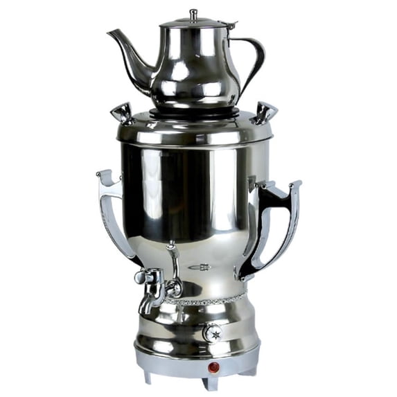 Electric 3L Stainless Steel Samovar Tea Maker w/ 32oz Kettle 110V 1300W ...