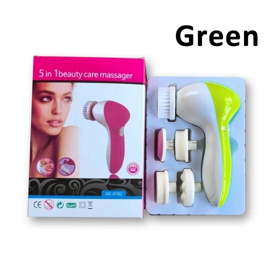 Electric 5 In 1 Facial Brush Facial Massage Spa Skin Instrument Vacuum ...