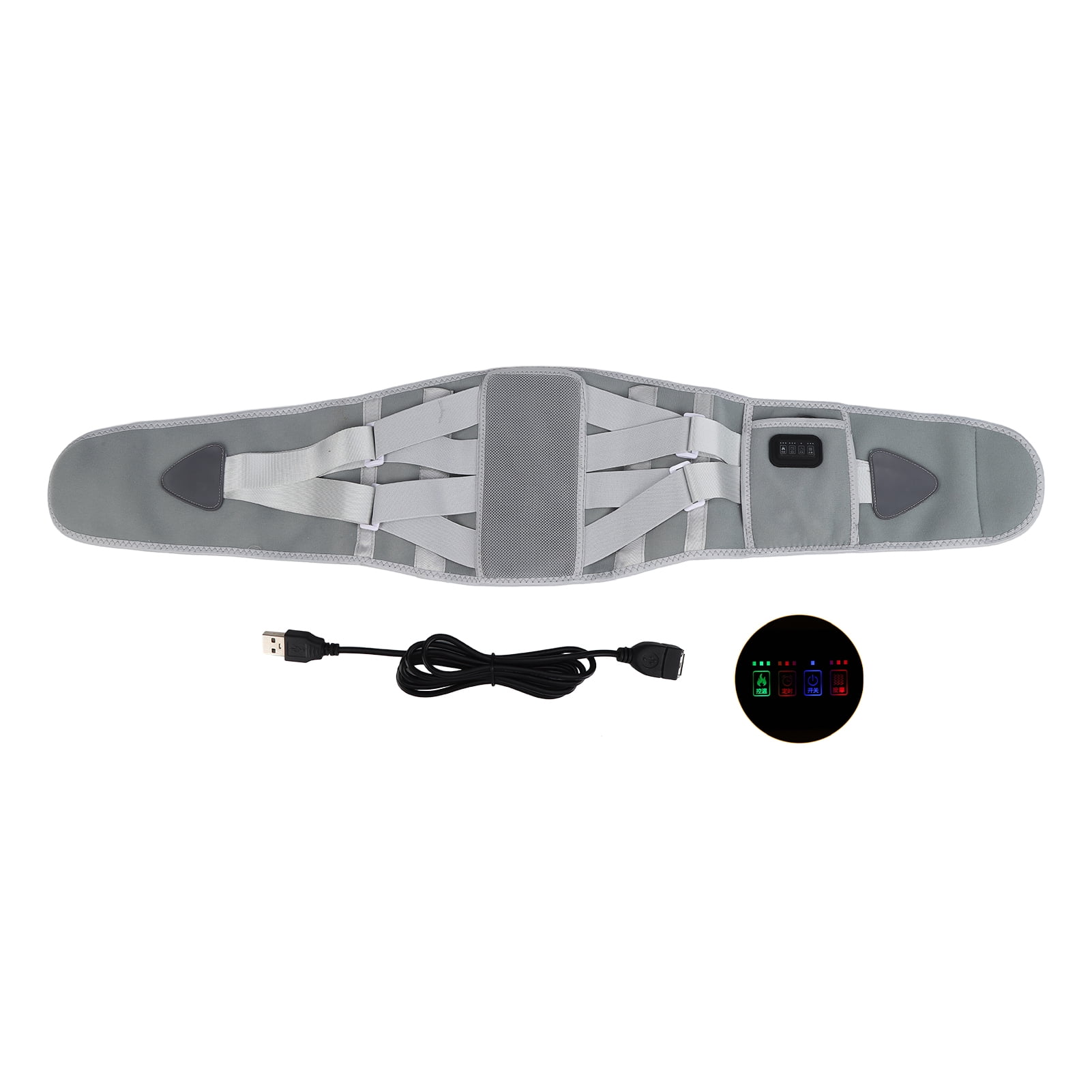 Electric Abdominal Massager Heat Compress Vibration Menstrual Waist ...