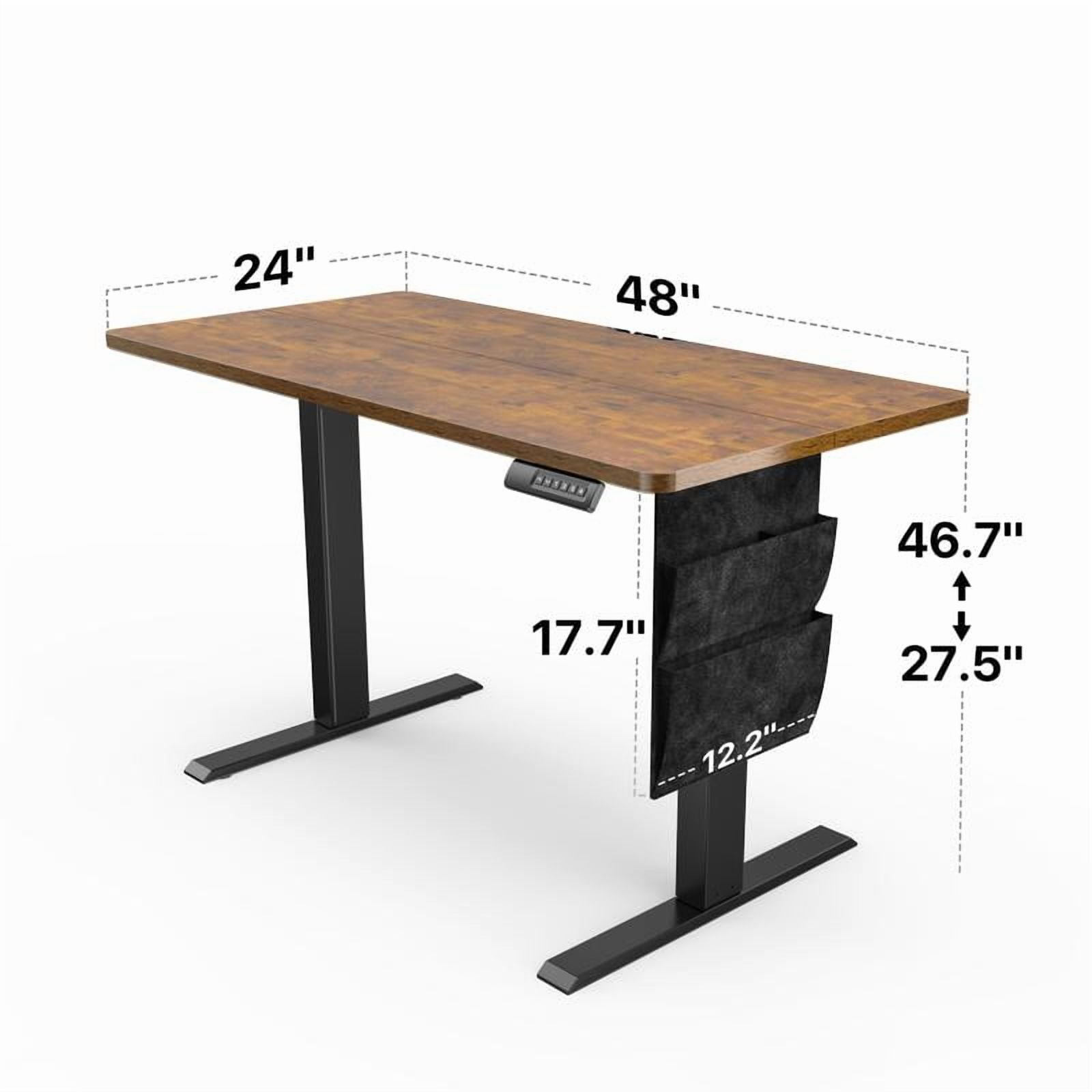 Electric Adjustable Standing Desk 48x24/55x28" – Ergonomic Design with ...