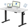 Electric Adjustable Standing Desk, One-Piece Seamless Desktop, 4 Memory ...