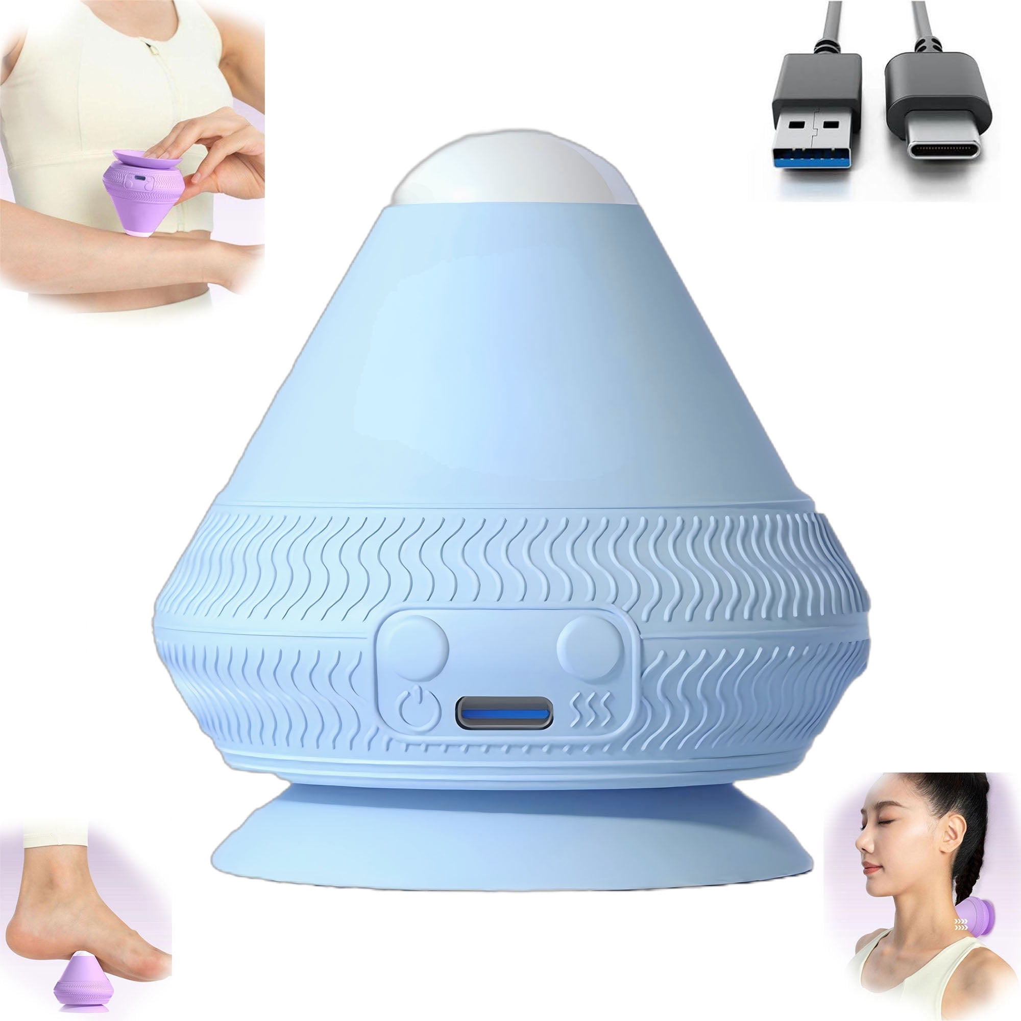 Electric Adsorption Fascia Ball, Electric Massage Ball Adsorption ...