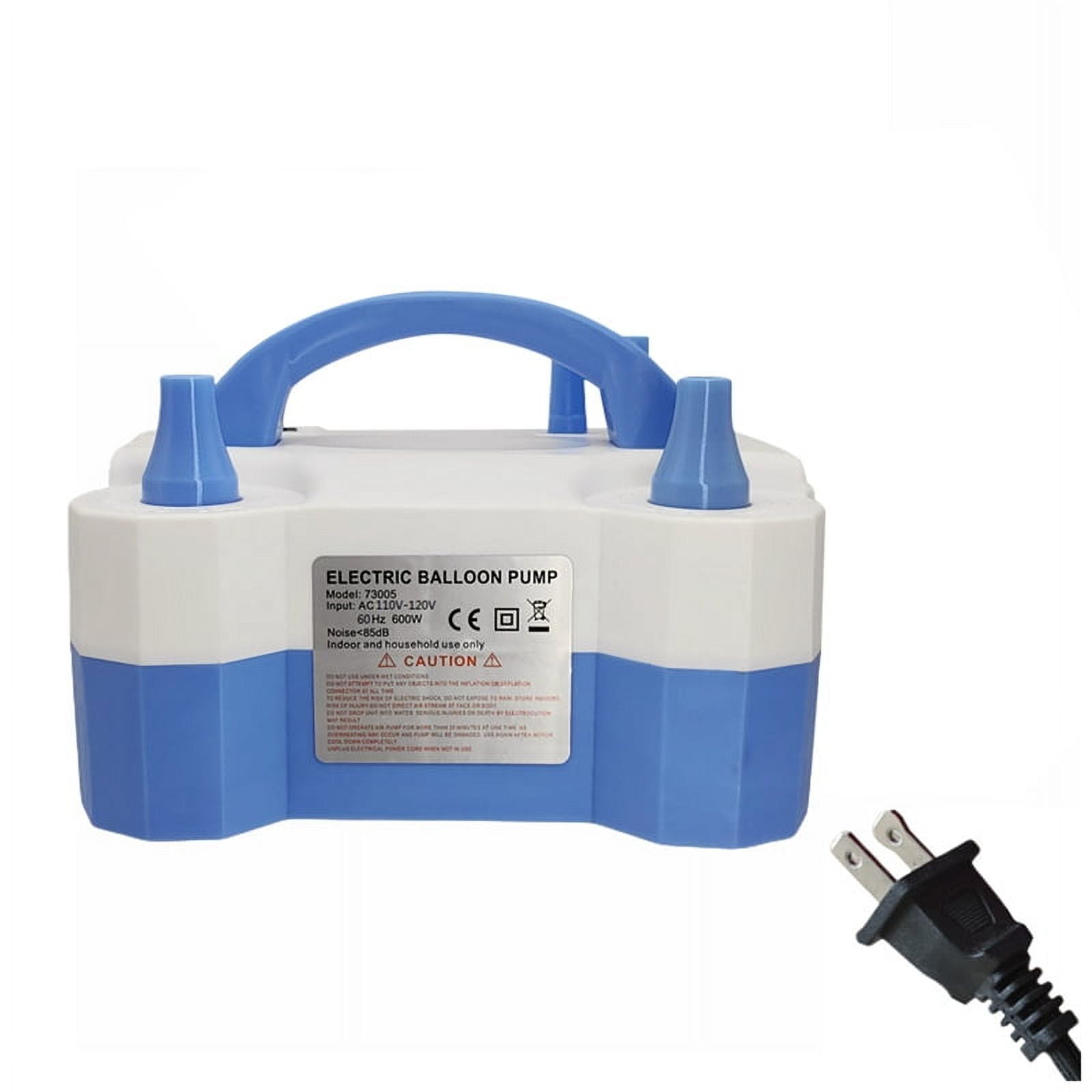 Electric Air Balloon Pump 600W Portable Dual Nozzle Inflator Blower for ...