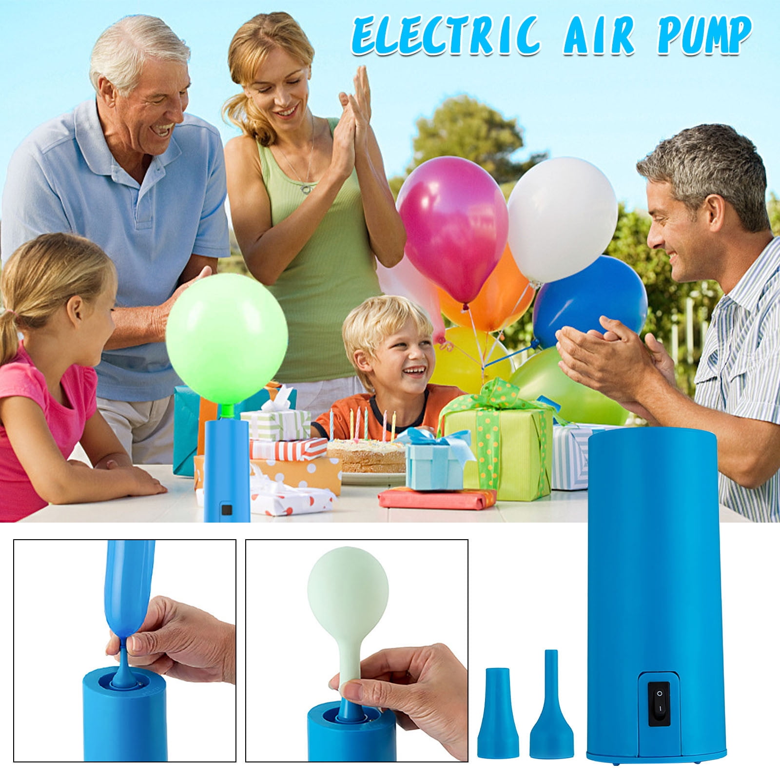 Electric Air Balloon Pump, Portable Long Animal Balloon Pump Electric ...