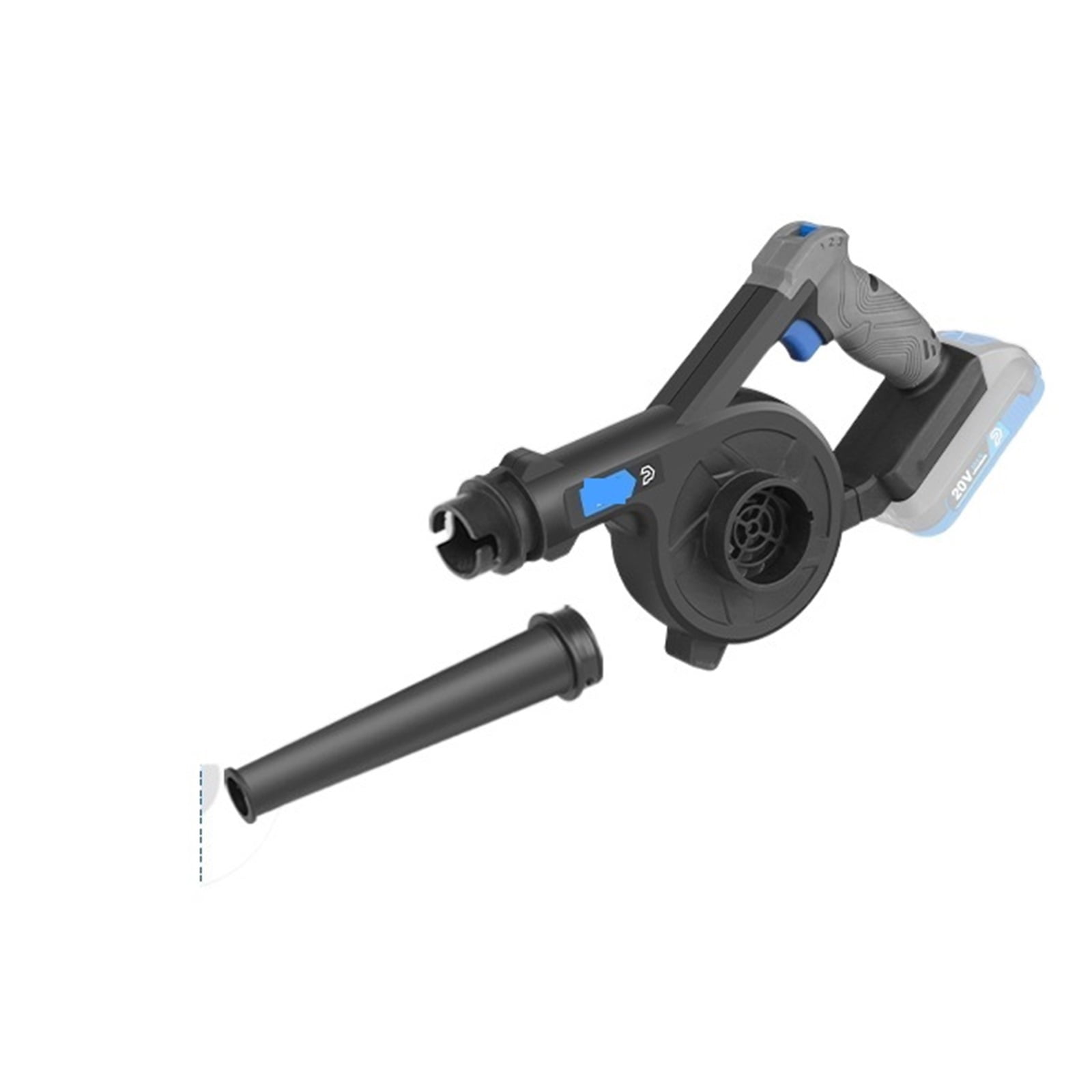 Electric Air Blower 20V Garden Cordless Blower, Vacuum Clean Variable ...