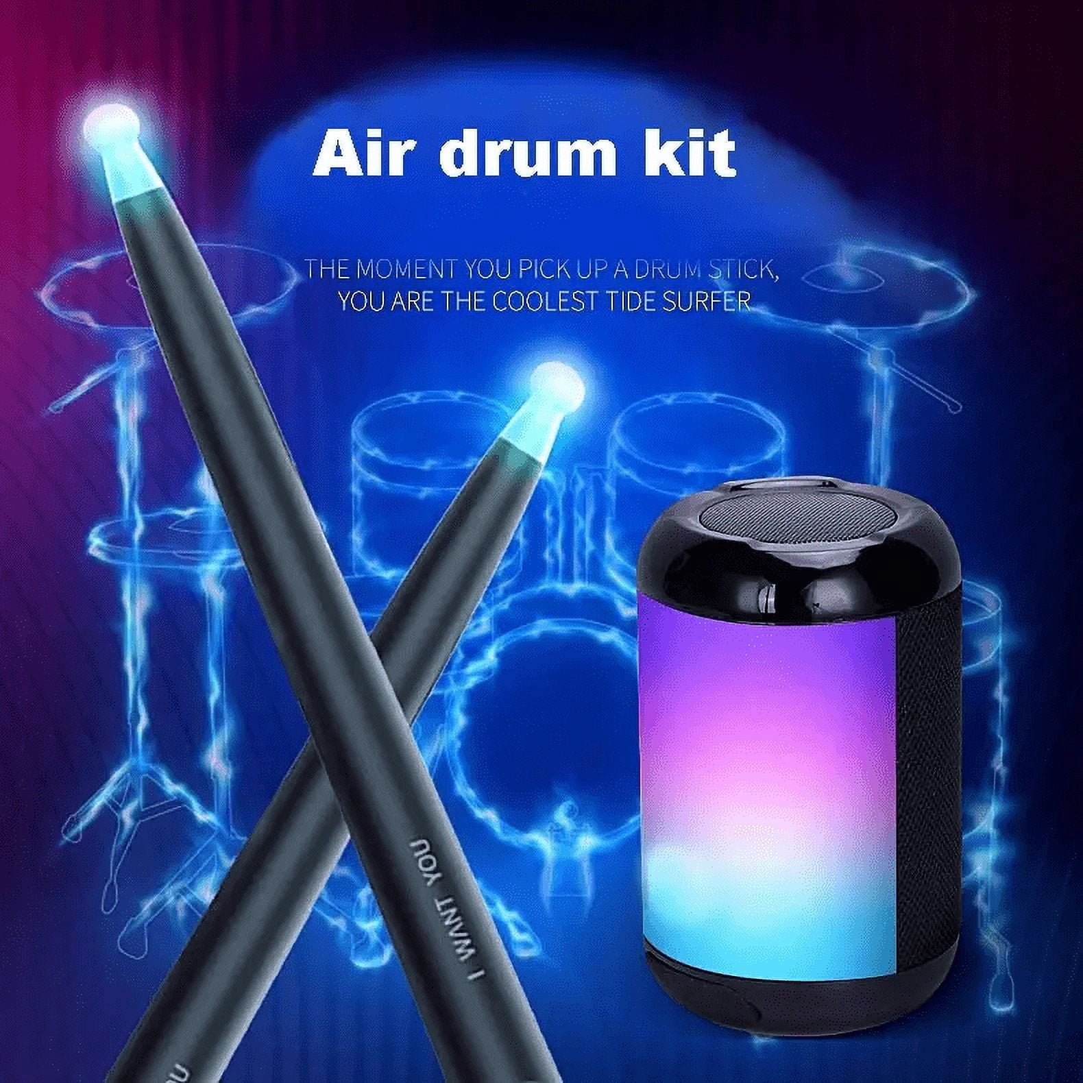 Electric Air Drum Sticks Set, Portable Virtual Air Drum Kit, Motion ...