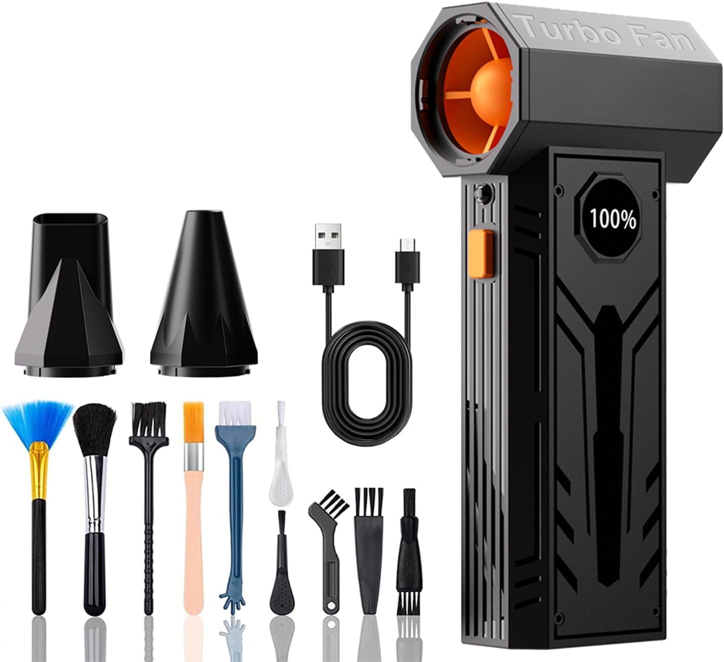 Electric Air Duster - 130,000RPM Ultra Power Cordless Air Duster, 100 ...