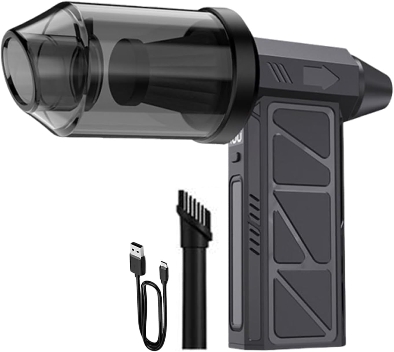 Electric Air Duster - 4-Gear Adjustable Rechargeable Blower Fan ...
