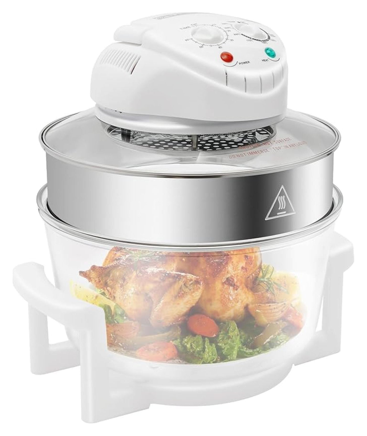 Electric Air Fryer,17L Turbo Broiler Fryer, Steamer Convection Oven ...