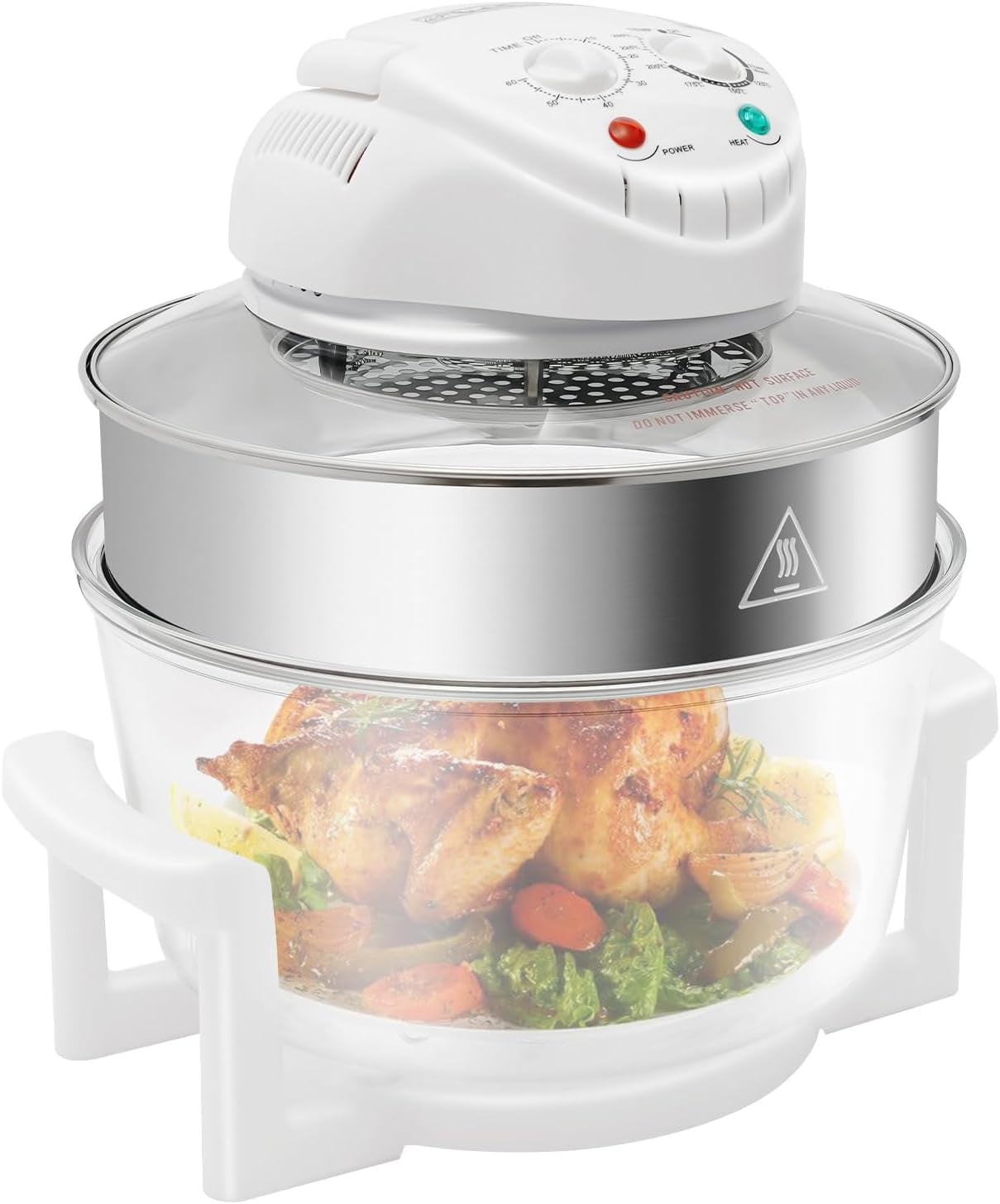 Electric Air Fryer,Turbo Broiler Fryer, 17L Steamer Convection Oven ...