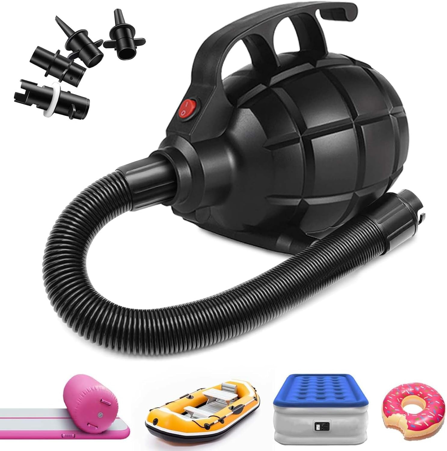 Electric Air Pump for Inflatable Tumbling Track Mat with 4 Nozzles, AC ...