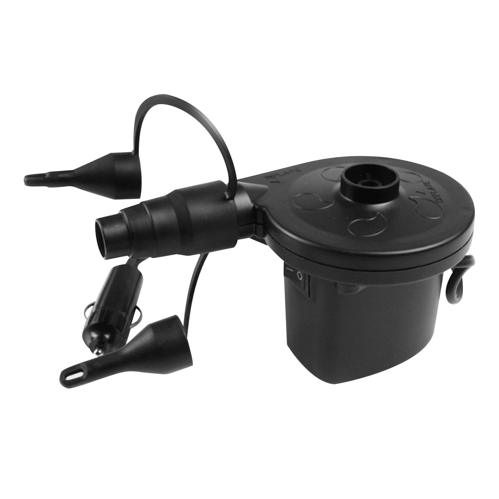 Electric Air Pump for Inflatables | 12V Car Adapter & 110V AC Power ...