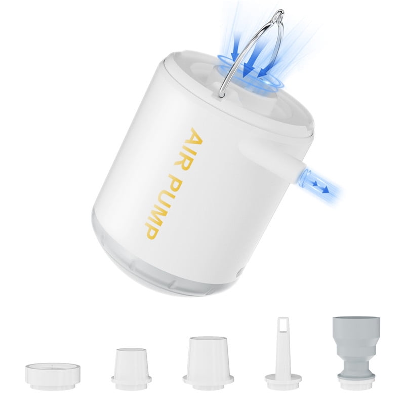 Electric Air Pump, Portable Air Pump for Pool Floats with 6 Nozzles ...