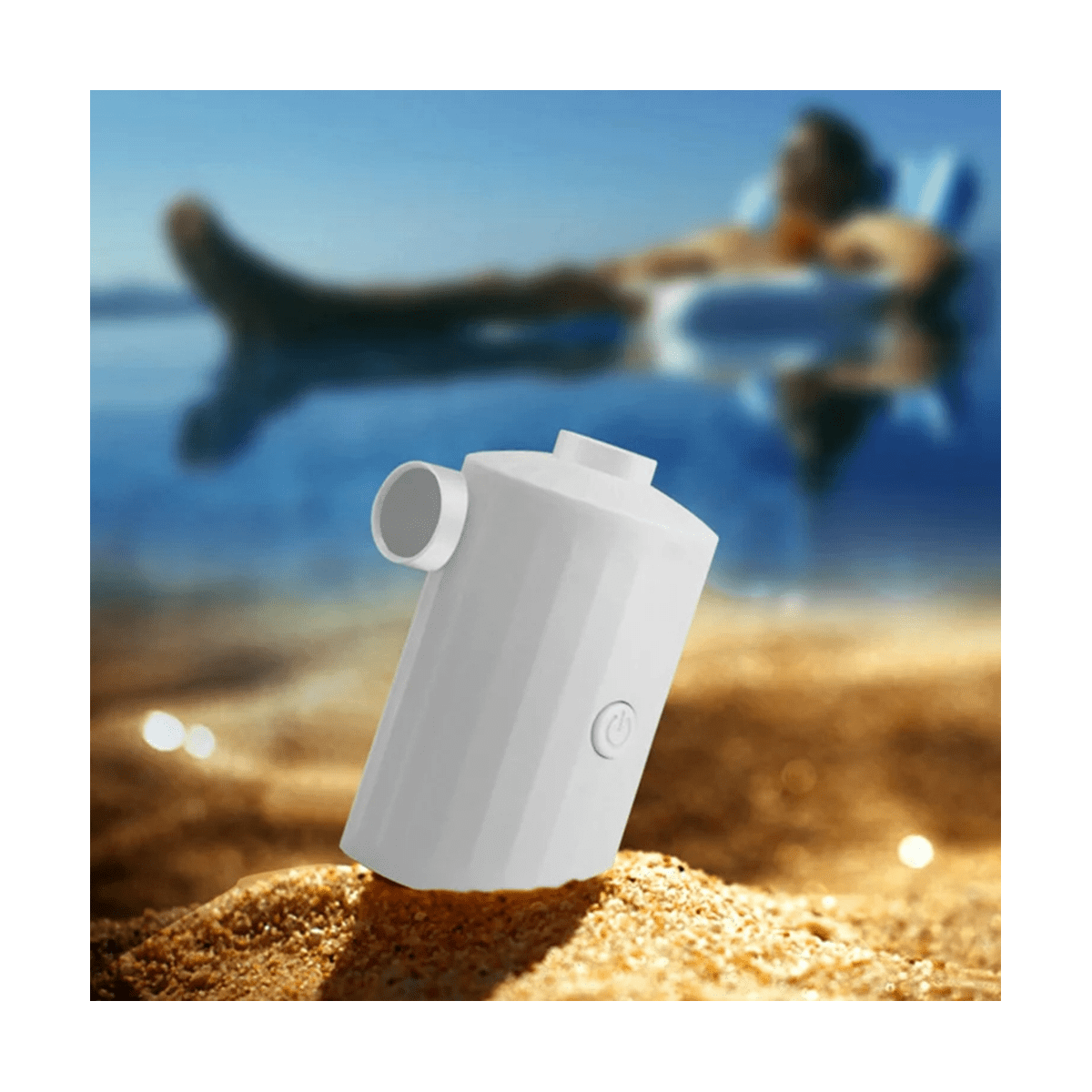 Electric Air Pump, Rechargeable Battery Air Mattress Pump, Portable ...