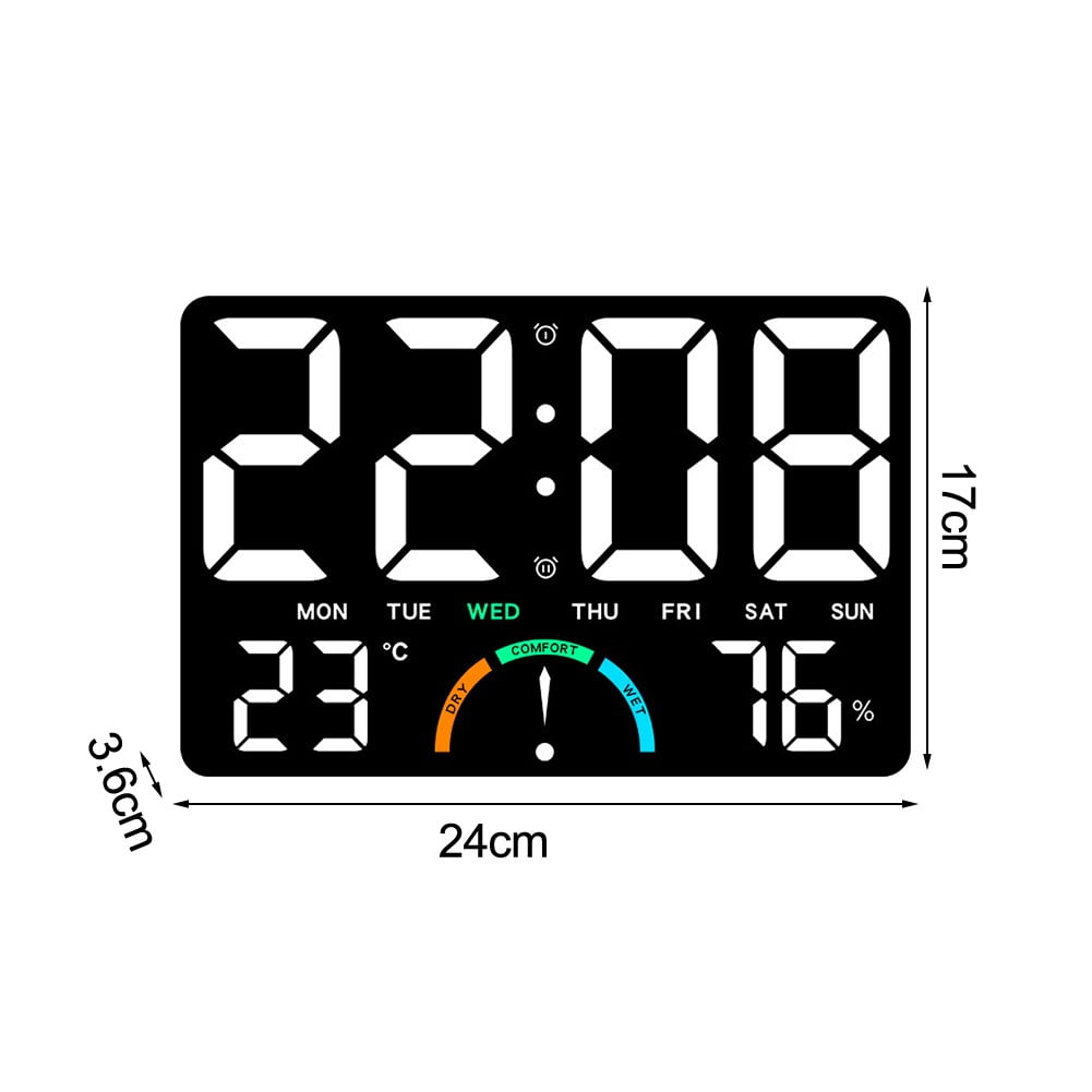 Electric Alarm Clock LED Clock Wallable Clocks Stand-Alone Clocks ...