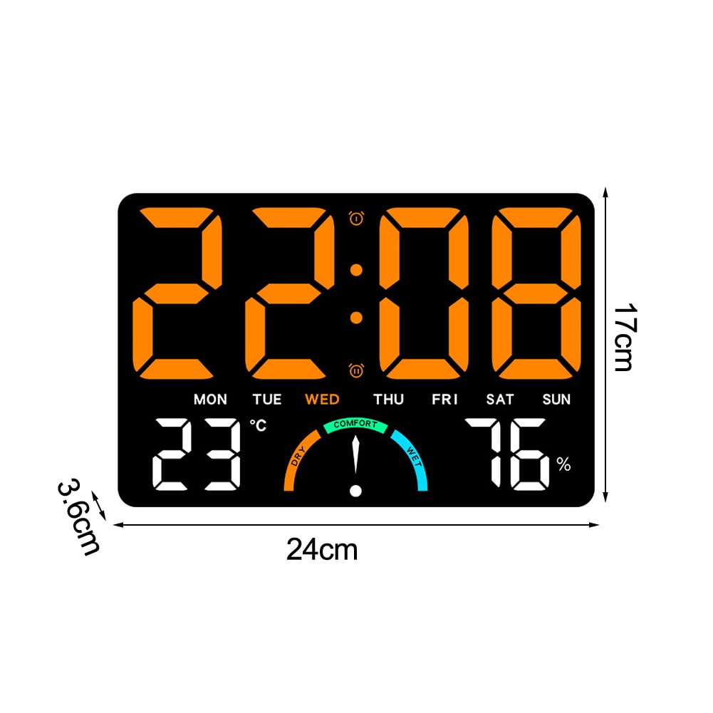 Electric Alarm Clock LED Clock Wallable Clocks Stand-Alone Clocks ...