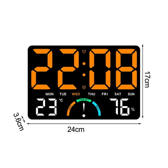 Electric Alarm Clock LED Clock Wallable Clocks Stand-Alone Clocks ...
