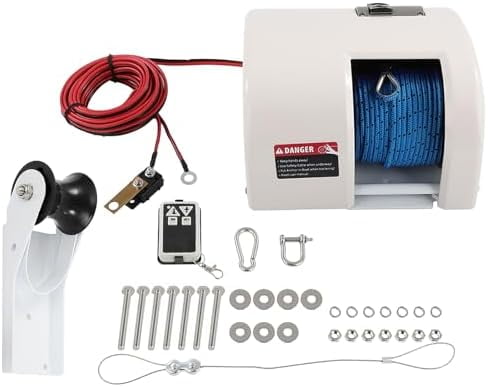 Electric Anchor Winch Heavy Duty Marine Boat Anchor Winch with Remote ...