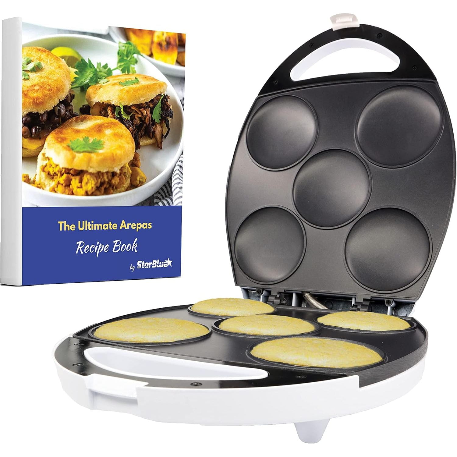 Electric Arepa Maker and Mini Pancake Maker by StarBlue with FREE Arepa ...