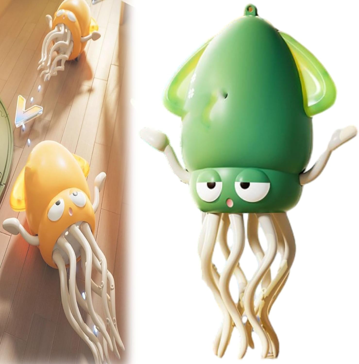 Electric Auto-Avoid Octopus, Crawling Dancing Octopus Toy with LED ...
