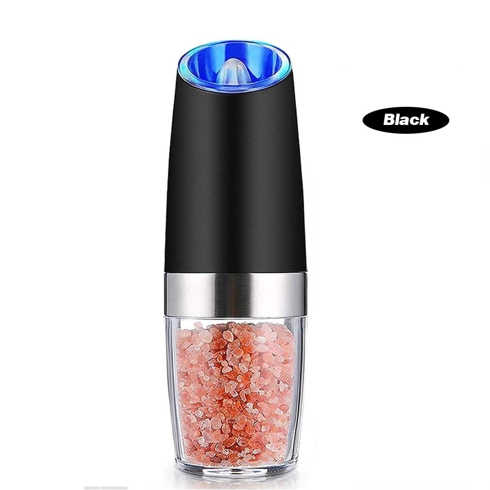 Electric Automatic Mill Spice Salt and Pepper Grinder Gravity LED Light ...
