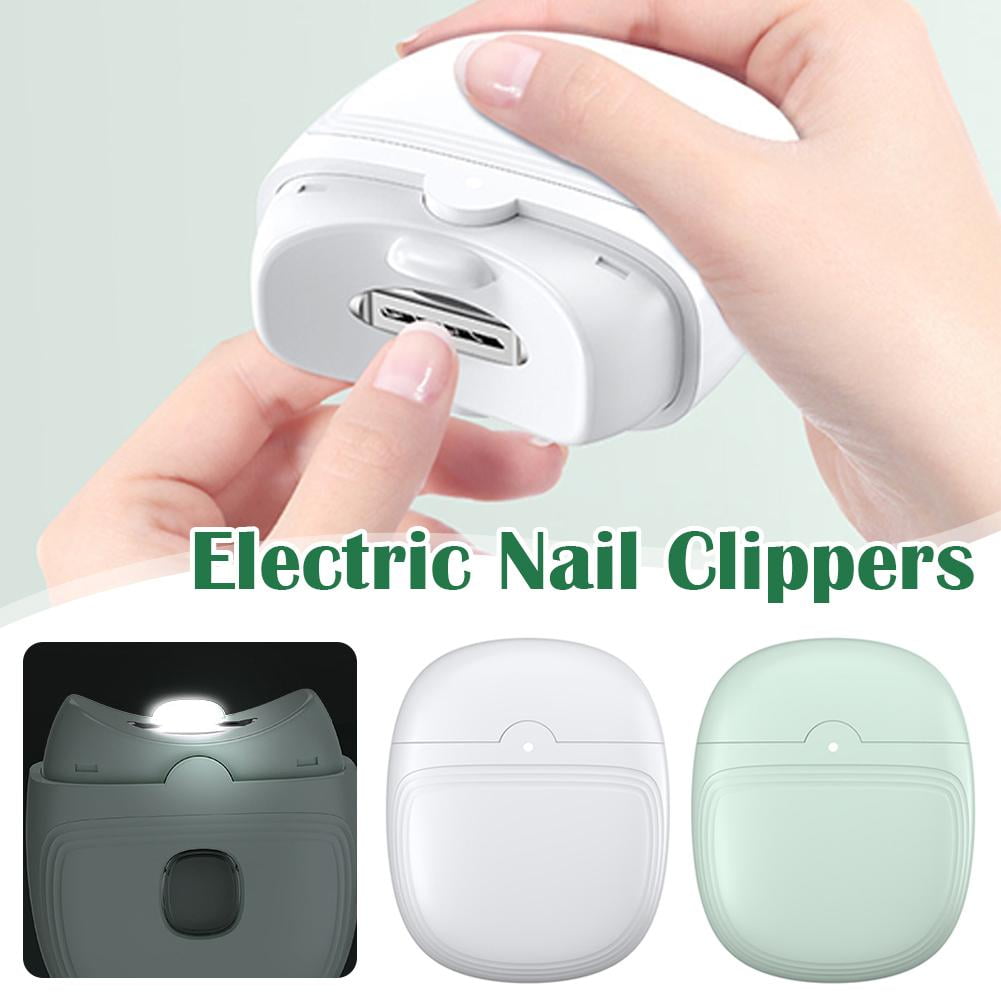 Electric Automatic Nail Clipper USB Rechargeable Fingernail Trimmer ...