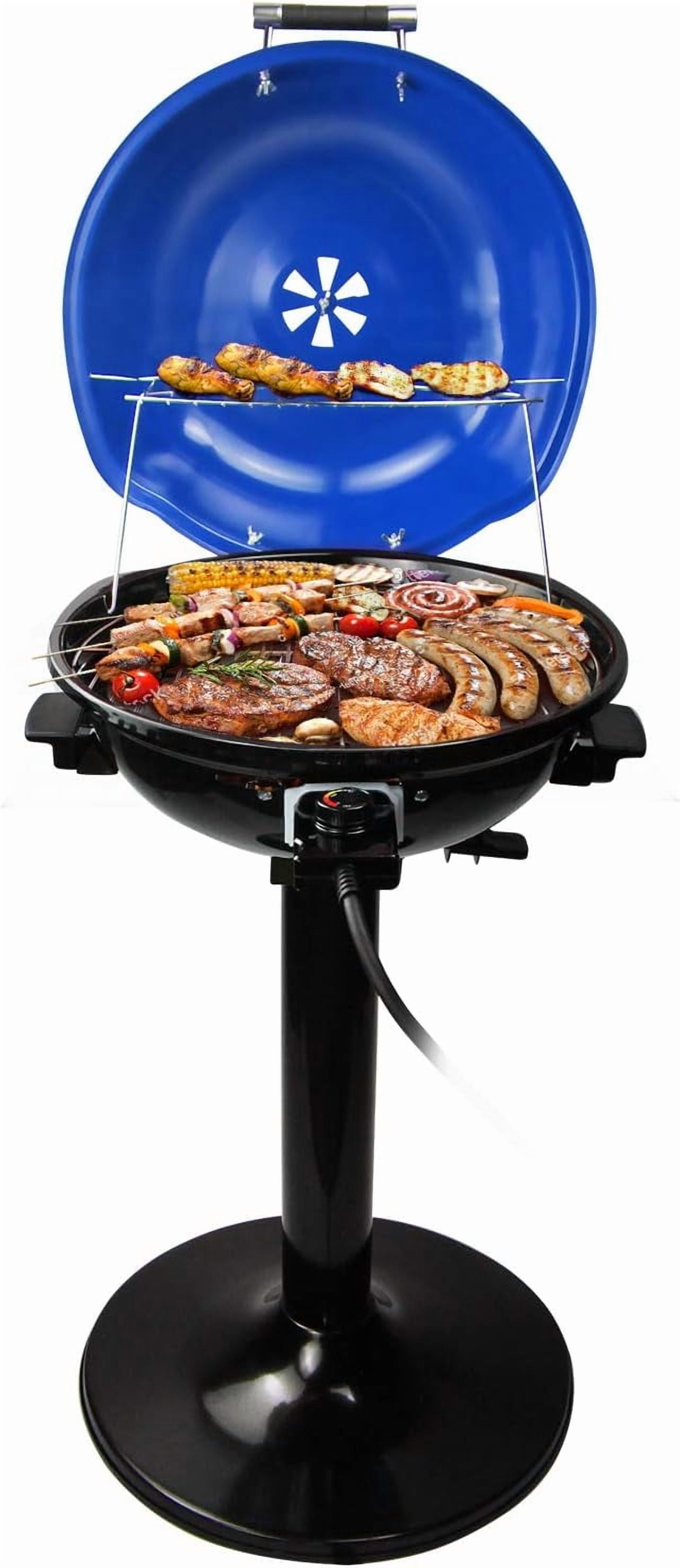 Electric BBQ Grill 15-Serving Indoor/Outdoor Electric Grill for Indoor ...