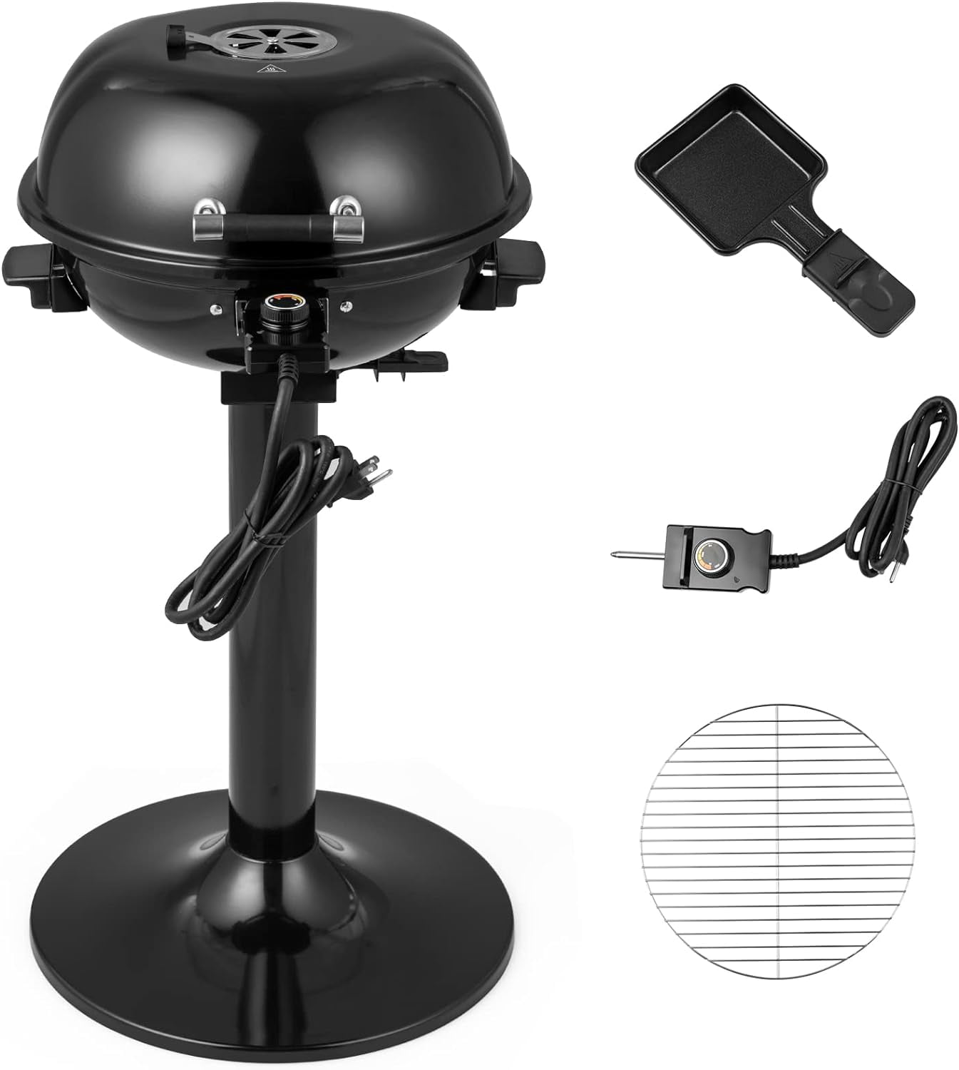 Electric BBQ Grill, Portable Grill with Metal Cooking Grilling Rack ...