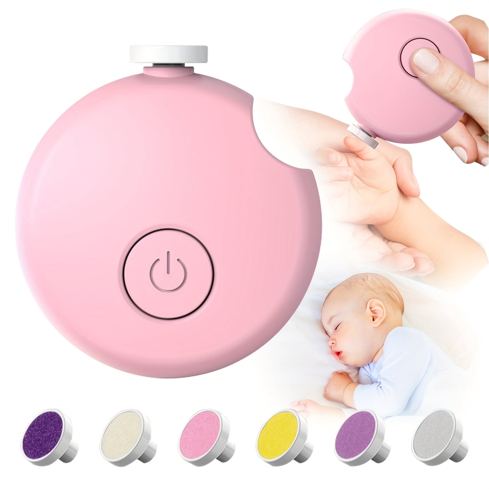 Electric Baby Nail File and Polish Remover - Battery-Powered (Batteries ...