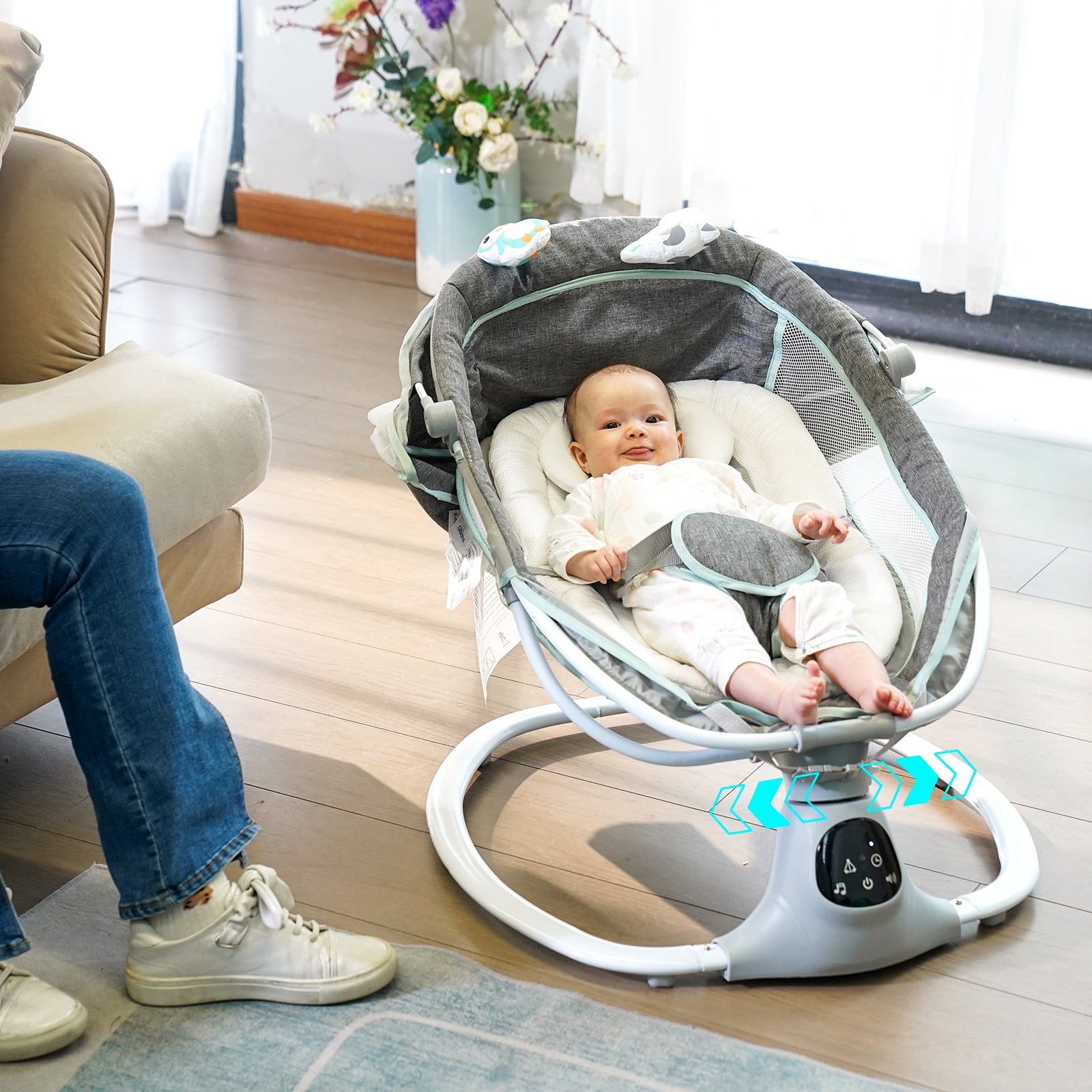 Customer reviews for Electric Baby Swing for Infants to Toddler ...