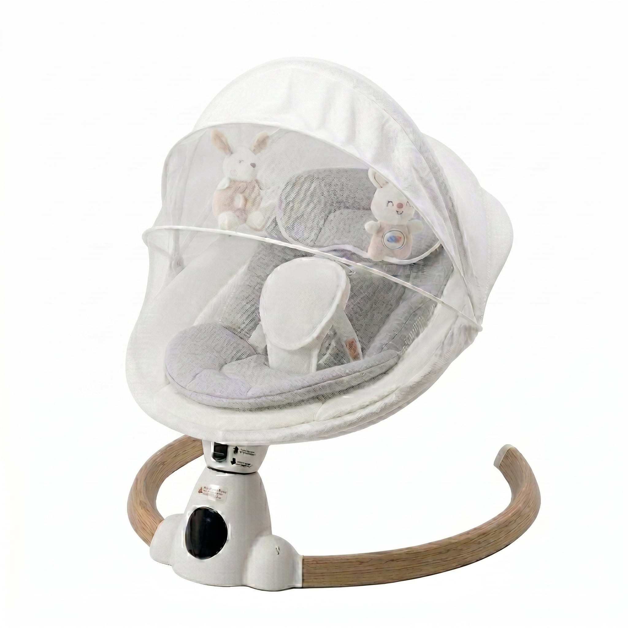 Electric Baby Swing for Infants with Remote Control, Bluetooth, 5 Swing ...