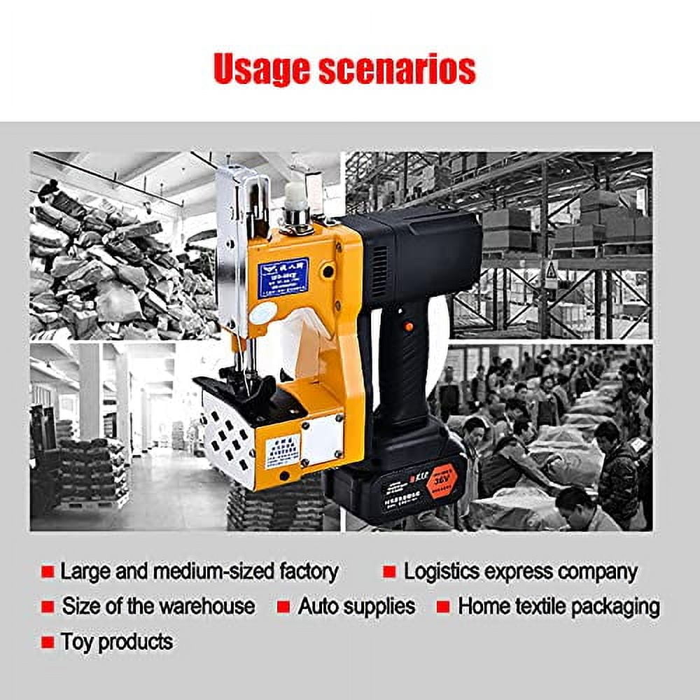 Electric Bag Sewing Machine, 36V Wireless Portable Electric Bag ...