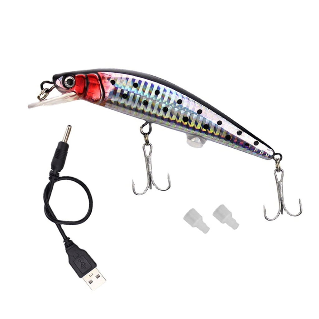 Electric Baits Rechargeable Sea Lake River LED Light Fishing Lures ...