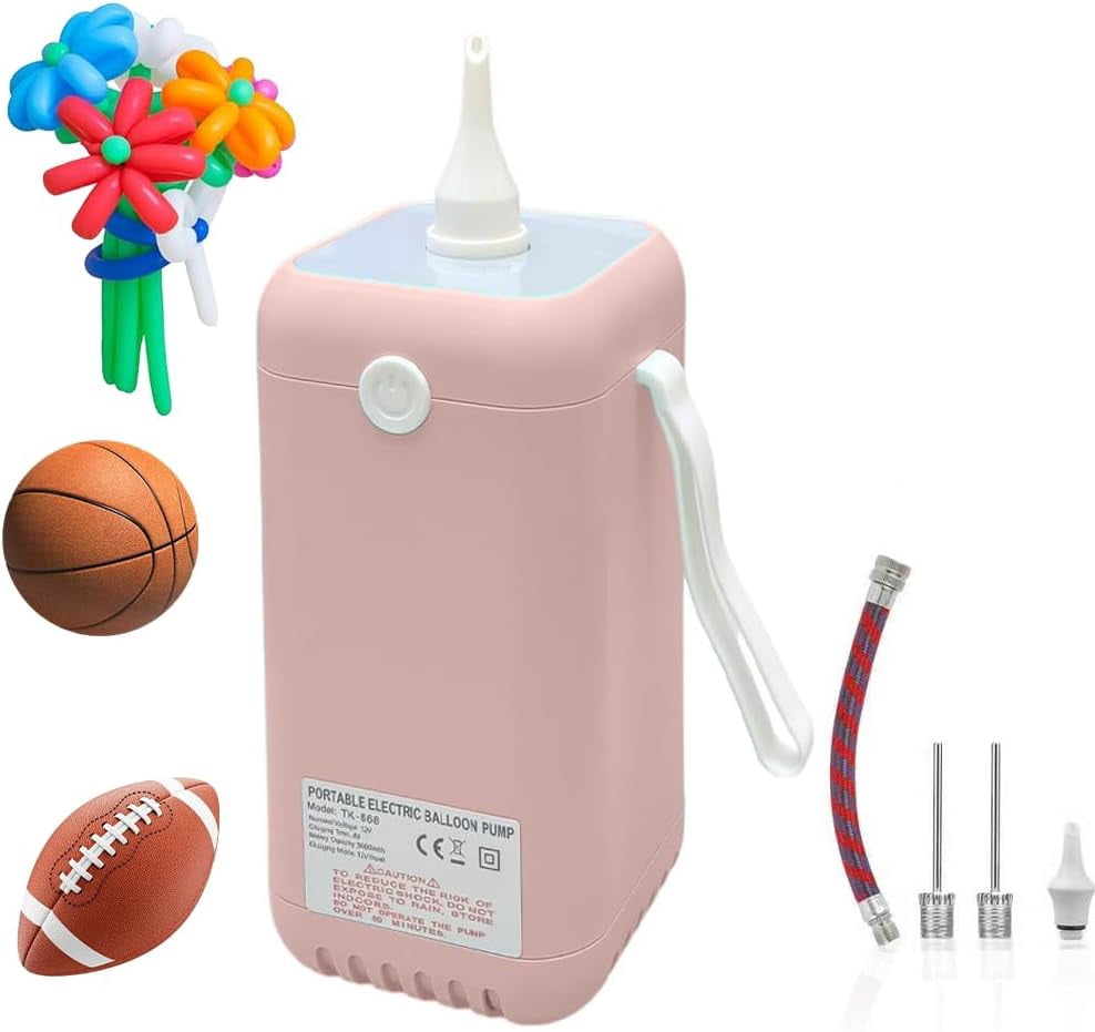 Electric Balloon Pump,4-in-1 Portable Air Blower Machine for All ...