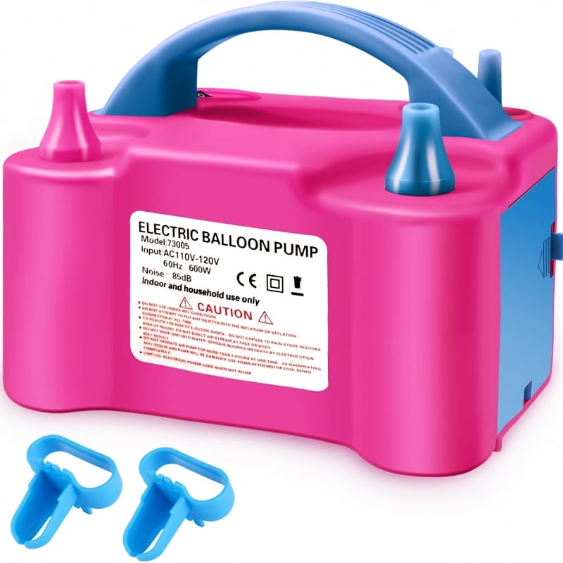 Electric Balloon Pump And Tie Tool In One, Portable Dual Nozzle ...